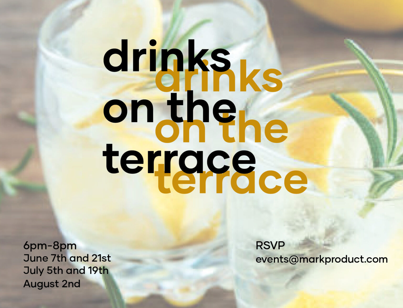 Drinks on the Terrace | Summer 2023 - MARK Product : MARK Product